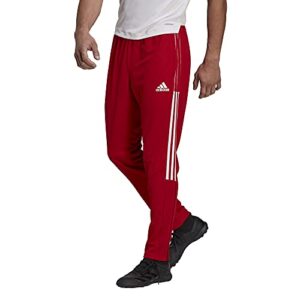 adidas men's tiro 21 track pants, red, x-small