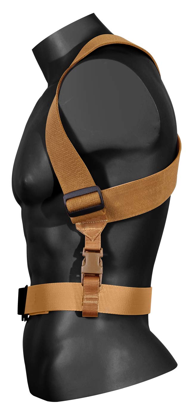 Rothco Combat Suspenders, Coyote Brown