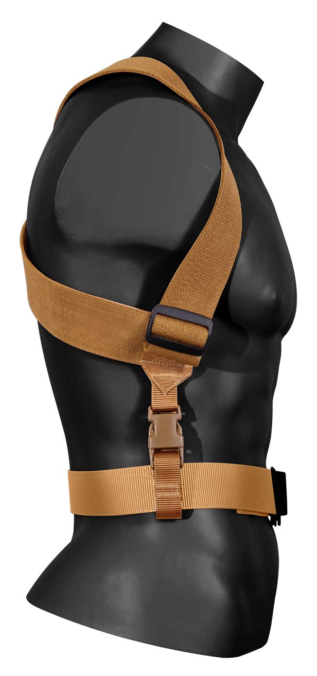 Rothco Combat Suspenders, Coyote Brown