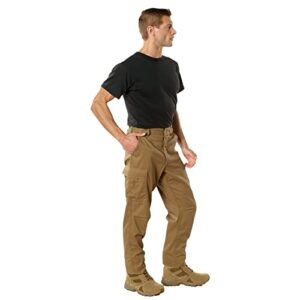 rothco tactical bdu pants - rugged outdoor hiking cargos comfortable uniform pant – coyote brown - m