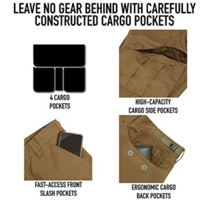 Rothco Tactical BDU Pants - Rugged Outdoor Hiking Cargos Comfortable Uniform Pant – Coyote Brown - M