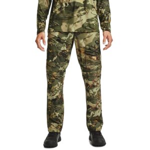 under armour mens backwoods straight leg pants , ua forest 2.0 camo (988)/black , 32/30