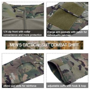 LNFINTDO Multicam Tactical Shirt and Pants Military Uniforms for Men Ocp Bdu Shirt Army Paintball Pant Airsoft Suit