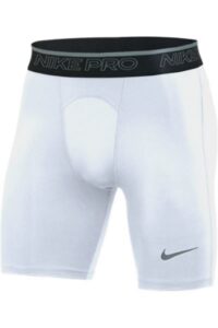 nike mens pro training compression short white xl