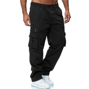 endoradore men's multi-pocket pants outdoor cargo jogger pant work hiking tactical loose straight trousers sweatpants