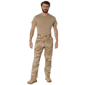 Rothco Camo Tactical BDU Pants - Timeless Style for Ultimate Performance, Tri-Color Desert Camo, L