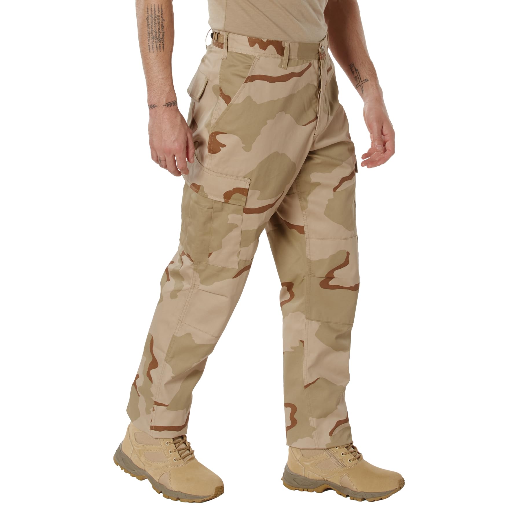 Rothco Camo Tactical BDU Pants - Timeless Style for Ultimate Performance, Tri-Color Desert Camo, L