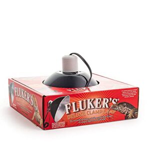 Fluker's Repta-Clamp Lamp, Heavy Duty Clamp Light For Reptile Tanks and Terrariums, UL/CUL Approved, Great for Reptile Basking, 250-Watt Maximum with On/Off Switch, 10"