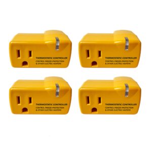 maxkosko 2pcs freeze thermostatically controlled outlet，automatically turn on below 38°f and off over 50°f