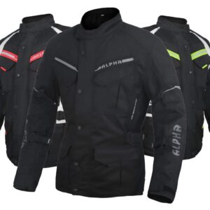 ACG TAHOE-J106 MOTORCYCLE ADV JACKET (BLACK, X-LARGE)