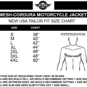 ACG TAHOE-J106 MOTORCYCLE ADV JACKET (BLACK, X-LARGE)