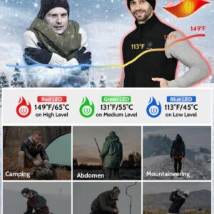 FUNPRO Heated Vest for Men Women, Windproof Electric Heating Vest, Softshell Sleeveless Sports Jacket, Battery Not Included