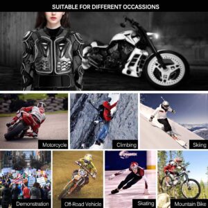 Motorcycle Protective Jacket Full Body Armor Protection Dirt Bike Gear ATV Protective Safety Gear Riding Racing Armor Motocross Protector Jacket Men Women For Off-Road Motorbike Cycling Skiing Skating