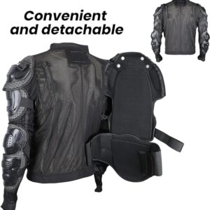 Motorcycle Protective Jacket Full Body Armor Protection Dirt Bike Gear ATV Protective Safety Gear Riding Racing Armor Motocross Protector Jacket Men Women For Off-Road Motorbike Cycling Skiing Skating