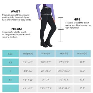 BALEAF Girls Riding Pants, Fleece Winter Breeches Full Seat Silicone Kids Horseback Equestrian Zipper Pocket Tight Black M