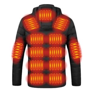 oelaio Heated Vest for Men Women with battery pack included,4 Heating Levels 21 Heating Zones, heated jackets for men women