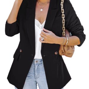 LookbookStore Black Blazers for Women Black Suit Jacket Womens Black Blazer Women Clothing Women's Black Blazer Size Small Size 4 Size 6