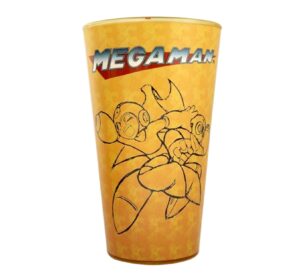 just funky capcorm game mega man and zero pint glass - novelty drinking glasses kids gifts toys, (16 oz)