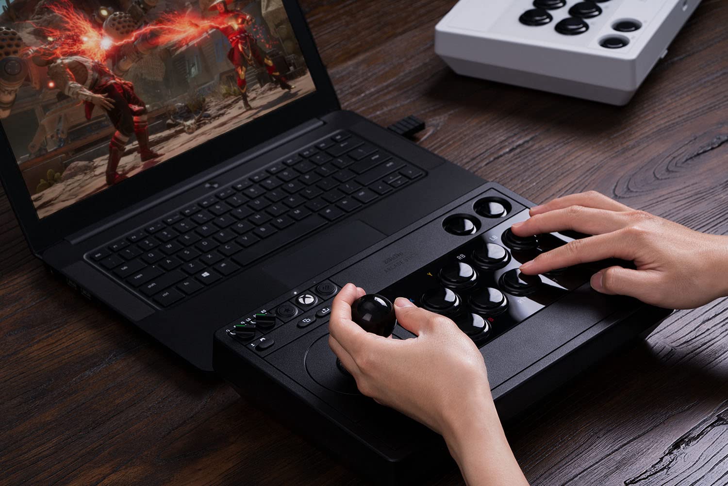 8Bitdo Wireless Arcade Stick for Xbox Series X|S, Xbox One and Windows 10, Arcade Fight Stick with 3.5mm Audio Jack - Officially Licensed (Black)