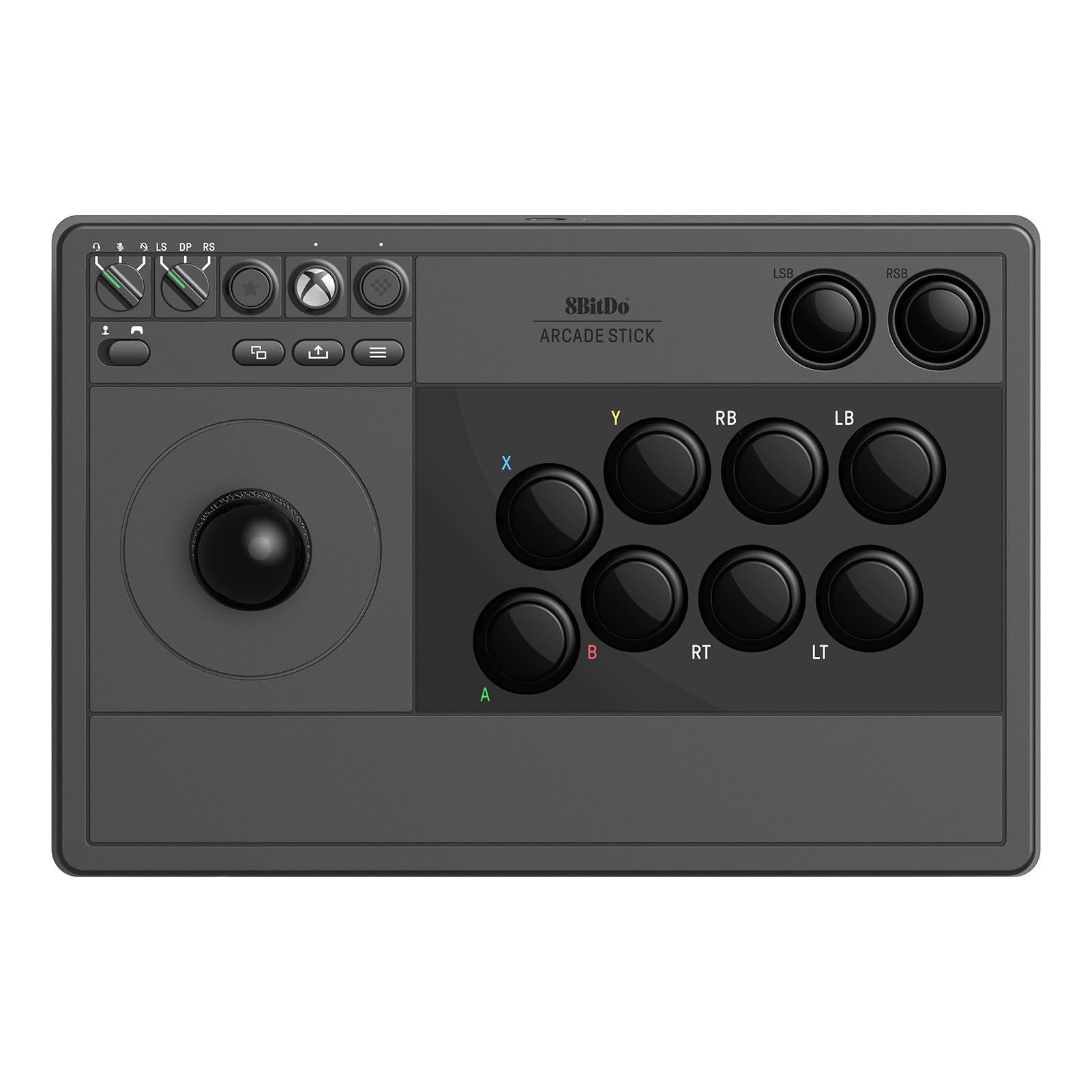 8Bitdo Wireless Arcade Stick for Xbox Series X|S, Xbox One and Windows 10, Arcade Fight Stick with 3.5mm Audio Jack - Officially Licensed (Black)