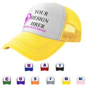 uayuios wholesale custom hats men women personalized hat design your own picture/text/logo trucker hats baseball cap