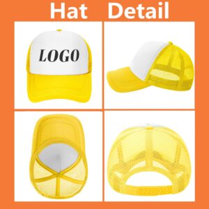 Uayuios Wholesale Custom Hats Men Women Personalized Hat Design Your Own Picture/Text/Logo Trucker Hats Baseball Cap