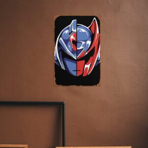 Megaman and Zero Metal Tin Logo Home Coffee Wall Decorative 8x12 inches INCH