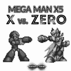 x vs. zero (from "mega man x5") [metal version]