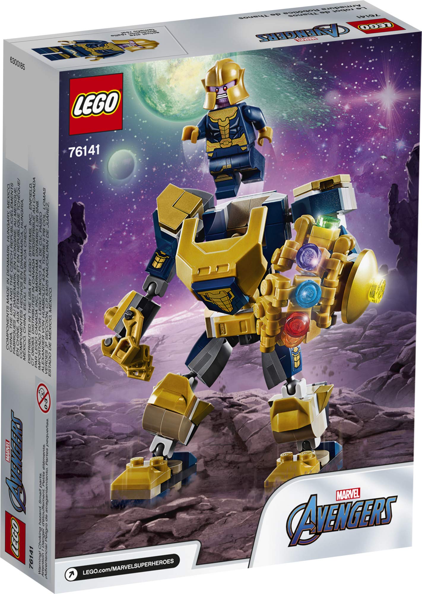 LEGO Marvel Avengers Thanos Mech 76141 Cool Action Building Toy for Kids with Mech Figure Thanos Minifigure (152 Pieces)