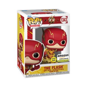 funko pop! movies: dc - the flash, the flash glow in the dark, amazon exclusive