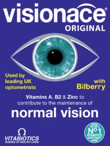 vitabiotics visionace original - nutritional multivitamin for normal vision | vitamins a, b2 and zinc - 30 tablets