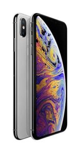 apple iphone xs max, us version, 64gb, silver - verizon (renewed)