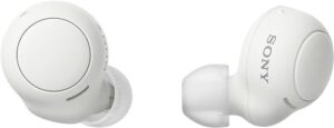 sony true wireless headphones - up to 20 hours battery - charging case - voice assistant compatible - built-in mic for phone calls - reliable bluetooth - wf-c500/wz - limited edition - pearl white