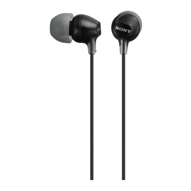 Sony MDR-EX15LP Fashion Color EX Series in-Ear Earbud Headphones (Black) Lot of 24 - Pack