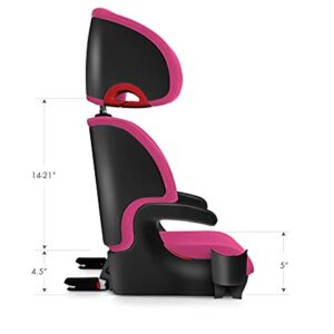 Clek Oobr High Back Booster Seat with Adjustable Headrest, Reclining Design, Latch System, and Retardant-Free Fabric, Mammoth