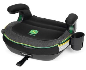 peg perego viaggio shuttle - booster car seat - for children from 40 to 120 lbs - made in italy - john deere (black & green)