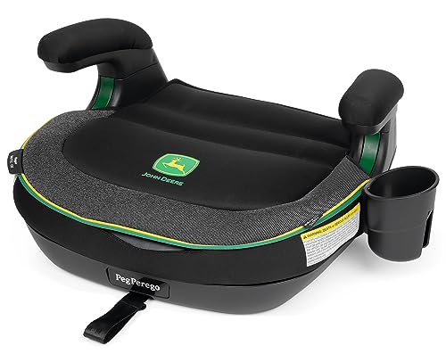 Peg Perego Viaggio Shuttle - Booster Car Seat - for Children from 40 to 120 lbs - Made in Italy - John Deere (Black & Green)