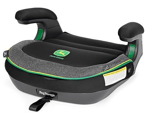 Peg Perego Viaggio Shuttle - Booster Car Seat - for Children from 40 to 120 lbs - Made in Italy - John Deere (Black & Green)