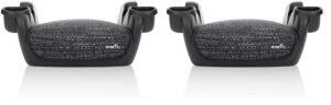 evenflo gotime no back booster car seat (static black) (pack of 2)