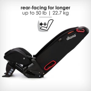 Diono Radian 3R, 3-in-1 Convertible Car Seat, Rear Facing & Forward Facing, 10 Years 1 Car Seat, Jet Black & Angle Adjuster Car Seat Leveler, Car Seat Wedge Cushion, Foam Provides More Legroom