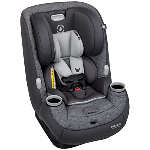 Disney Baby Pria All-in-One Convertible Car Seat, All-in-One Seating System: Rear-Facing, from 4-40 pounds; Forward-Facing to 65 pounds; and up to 100 pounds in Booster Mode, Neutral Minnie