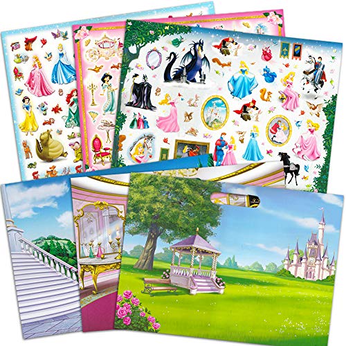 Disney Princess Giant Sticker Box Activity Set ~ Over 1000 Princess Stickers Featuring Cinderella, Little Mermaid, Tangled, Belle and More Princess Merchandise