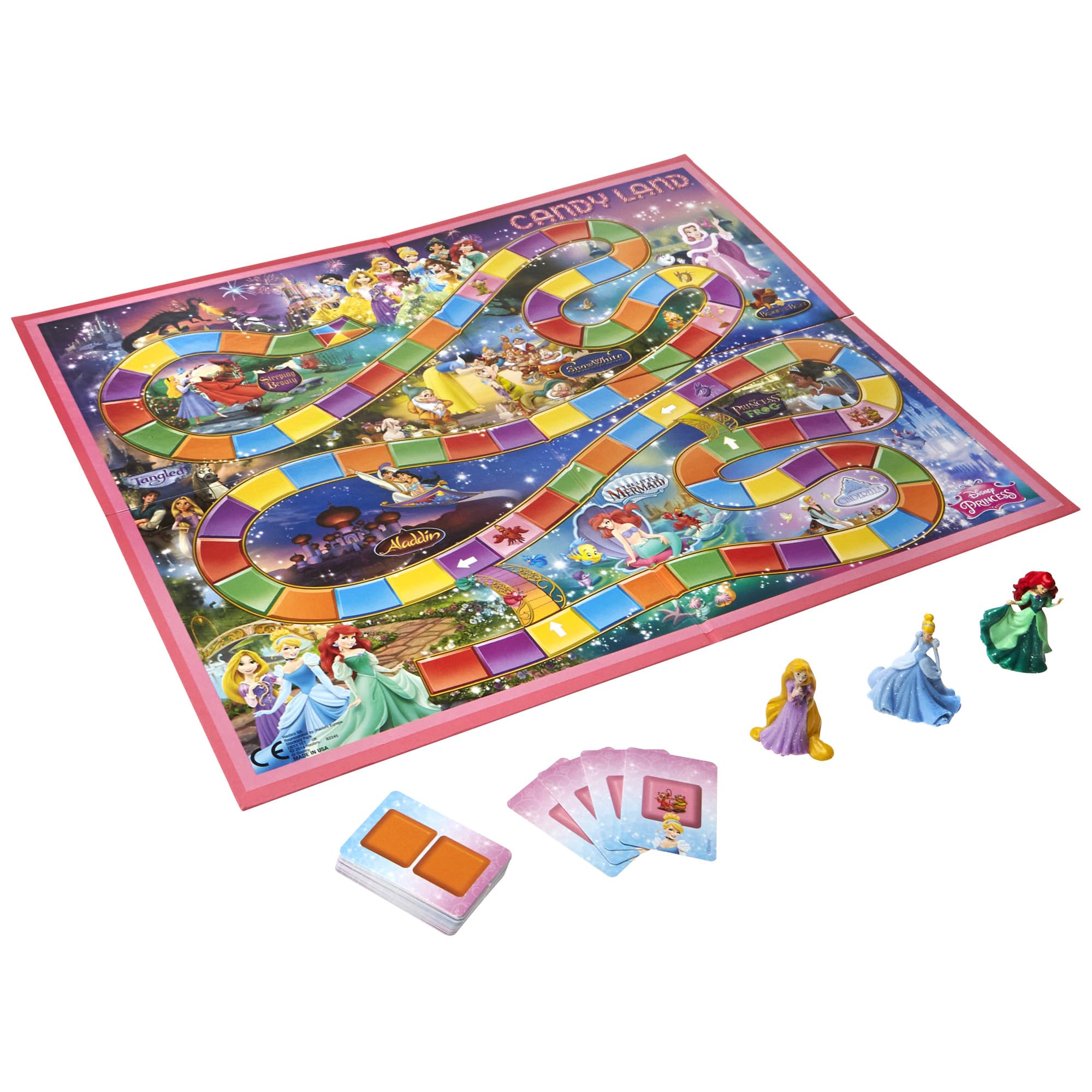 Hasbro Gaming Candy Land Disney Princess Edition Board Game, Preschool Games for 2 to 3 Players, Family Games for Kids Ages 3 and Up (Amazon Exclusive)