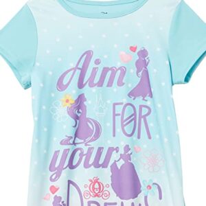 Disney Girls' Princess 3-Pack Nightgown, GIRLS RULE 2, 4