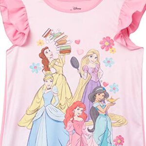 Disney Girls' Princess 3-Pack Nightgown, GIRLS RULE 2, 4