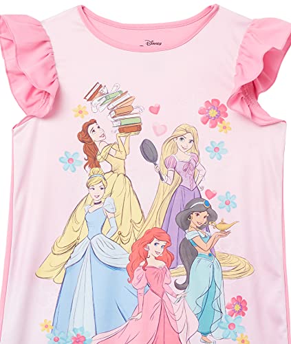 Disney Girls' Princess 3-Pack Nightgown, GIRLS RULE 2, 4