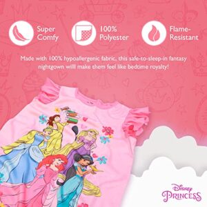 Disney Girls' Princess 3-Pack Nightgown, GIRLS RULE 2, 4