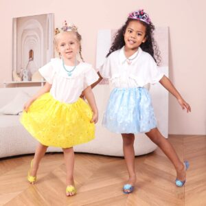 Meland Princess Dress Up for Girls - Dress Up Clothes for Girls with Princess Shoes, Princess Toys for Girls 3,4,5,6 Year Old