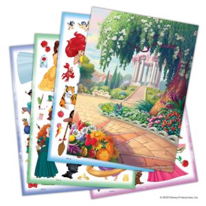 Disney Princess Create-A-Scene Over 80 Stickers Activity Pad to Color