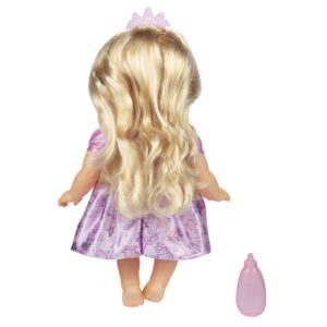 Disney Princess Rapunzel Baby Doll with Baby Bottle & Tiara